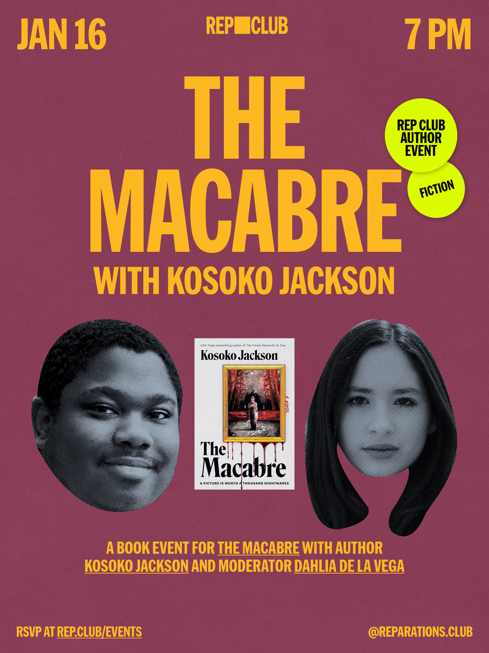 Jan 16th EVENT: The Macabre - Kosoko Jackson & Dahlia De La Vega ...