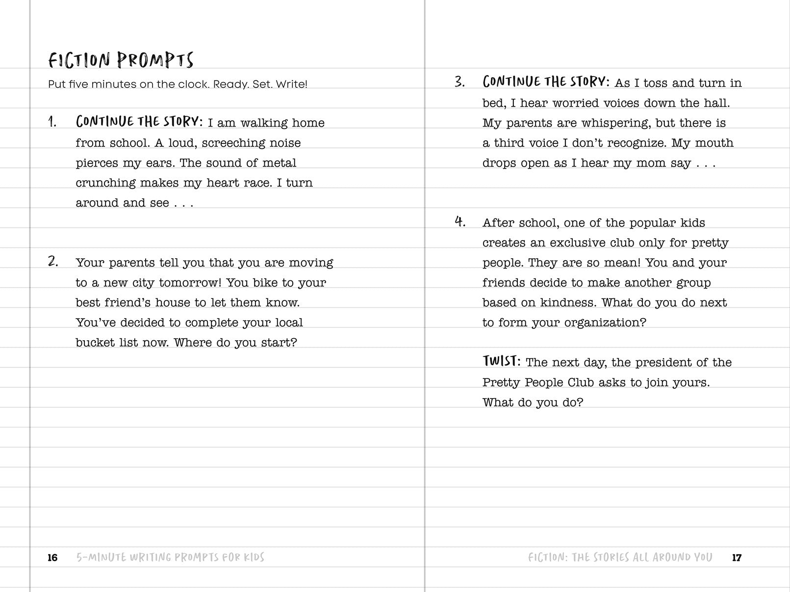 5-Minute Writing Prompts for Kids: Fun Story Starters and Questions to ...