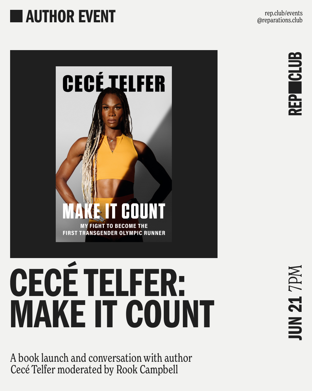 June 21st EVENT: Make it Count // Cecé Telfer + Rook Campbell ...